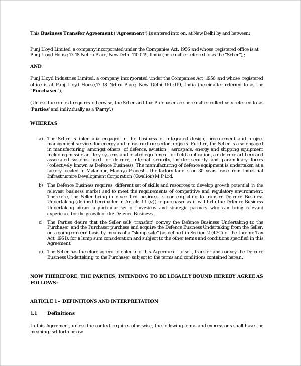 Business Agreement - 60+ Examples, Format, Pdf | Examples