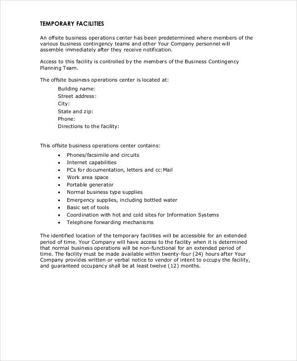 Risk Plan - 31+ Examples, Format, Pdf | Examples