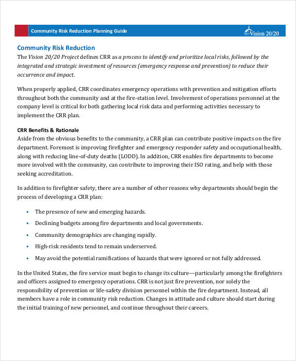 Risk Plan - 31+ Examples, Format, Pdf | Examples