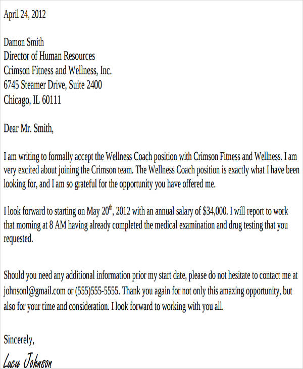 Examples Of Counter Offer Letters For A Job Job Retro