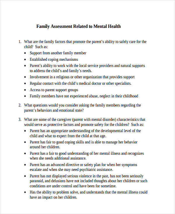 Health Assessment - 36+ Examples, Format, Pdf | Examples