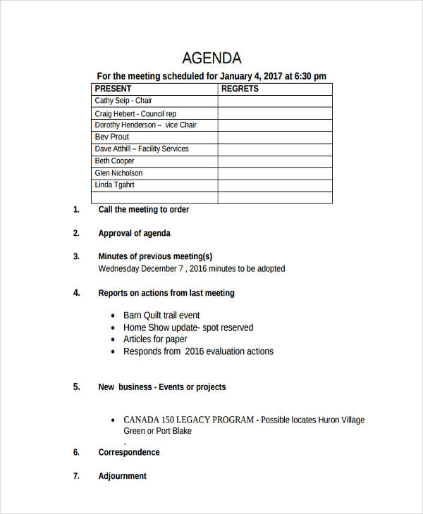 Event Agenda 24 Examples Format Pdf Examples