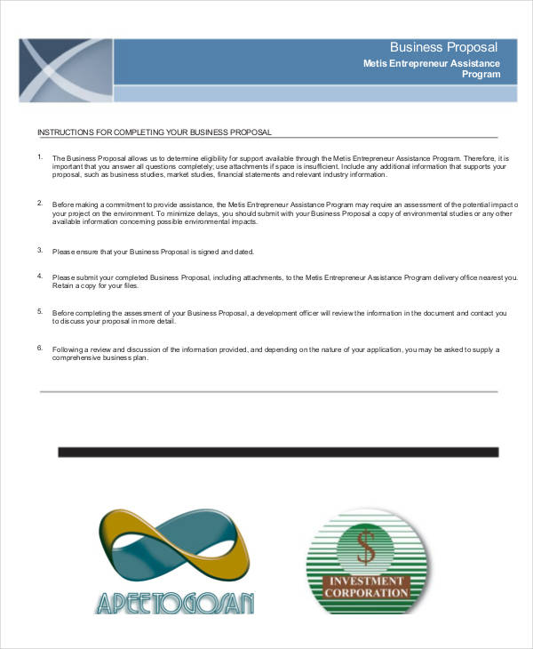Business Proposal 72 Examples Format Pdf Examples