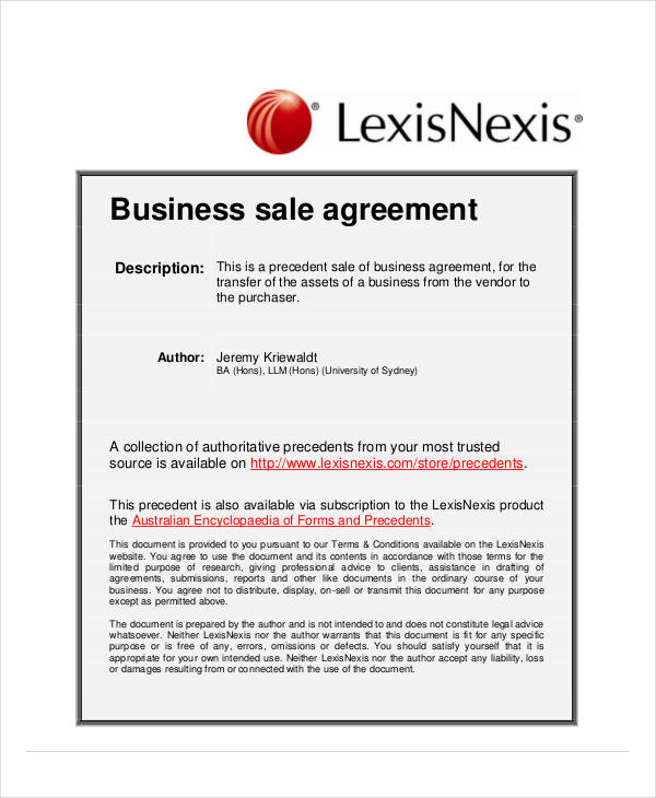 Business Agreement - 60+ Examples, Format, Pdf | Examples