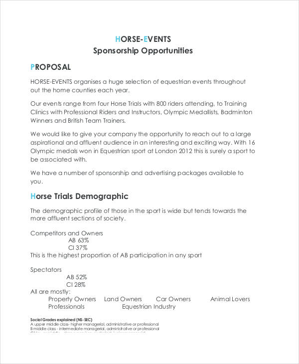 Car Sponsorship Proposal Template TUTORE ORG Master Of Documents