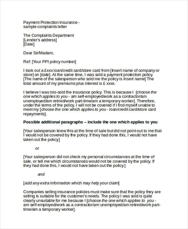 Complaint Letter Examples 55 Samples In PDF Google Docs Pages 