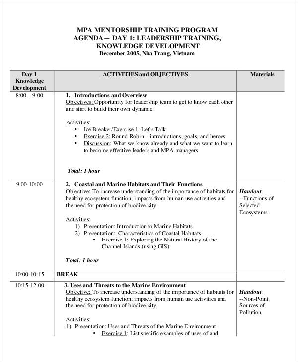 Leadership Team Meeting Agenda Template