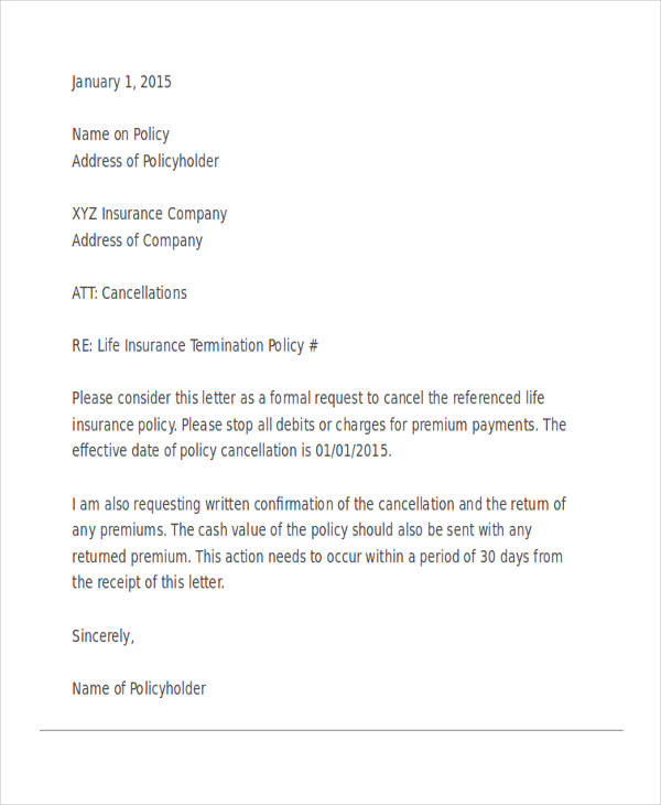 Health Insurance Termination Letter To Employee Onvacationswall