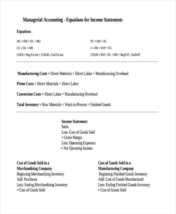 Income Statement - 100+ Examples, Format, Pdf | Examples