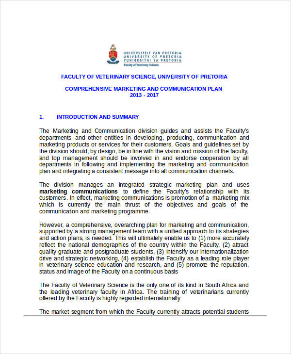 Communication Plan - 46+ Examples, Format, Pdf | Examples