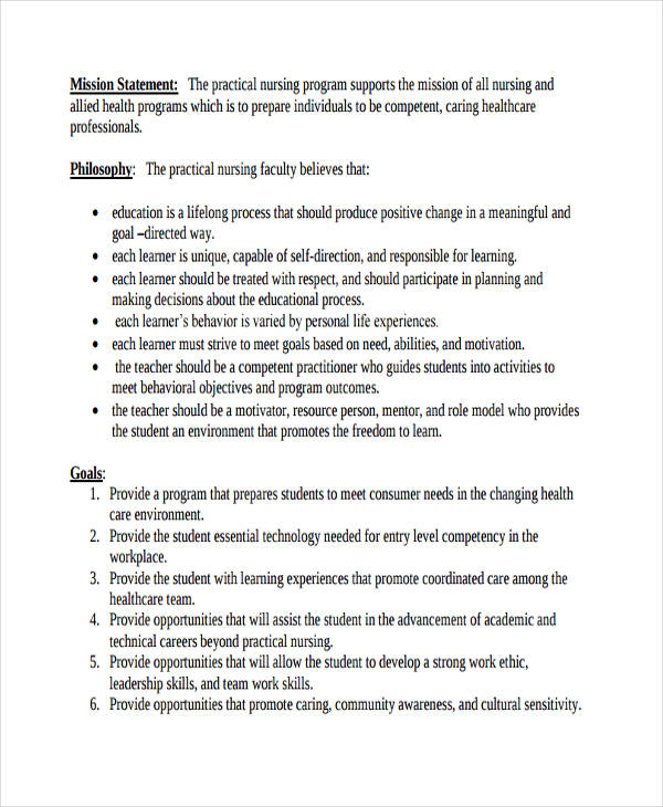 FREE 53 Mission Statement Examples Samples In PDF Word Pages FREE 53 Mission Statement Examples Samples In PDF Word Pages