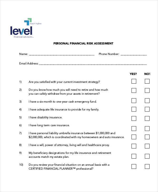 Risk Assessment Examples - 45+ in PDF | DOC | Examples