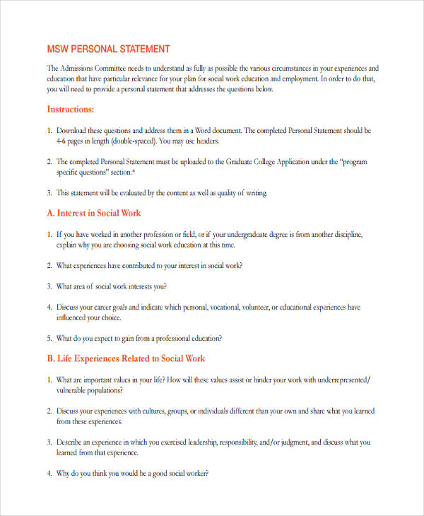 Statement of Work - 32+ Examples, Format, Pdf | Examples