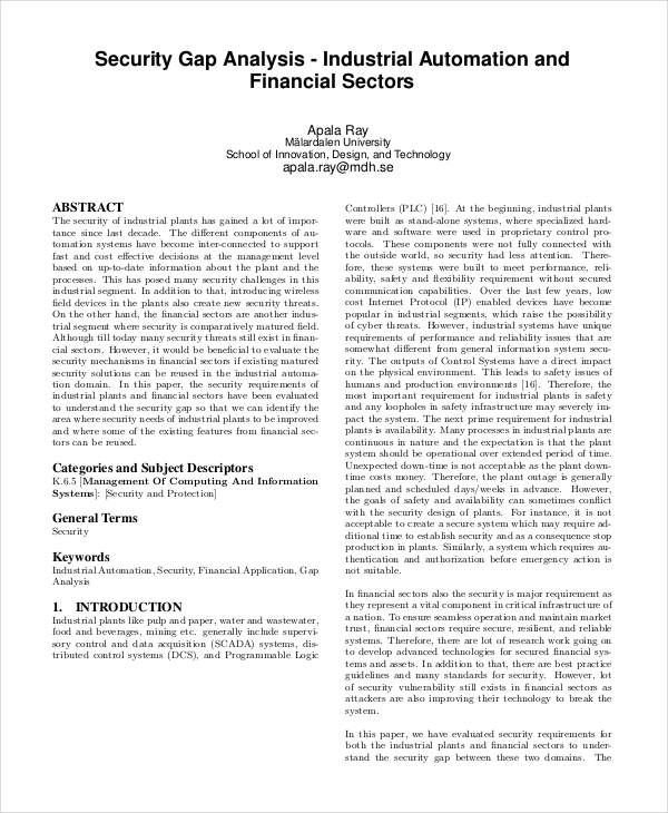 Gap Analysis - 27+ Examples, Format, Pdf | Examples