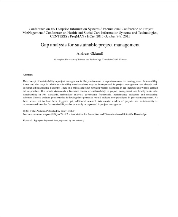 Gap Analysis - 27+ Examples, Format, Pdf | Examples