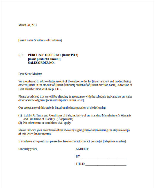 Acknowledgement Letter - 62+ Examples, Format, Pdf | Examples