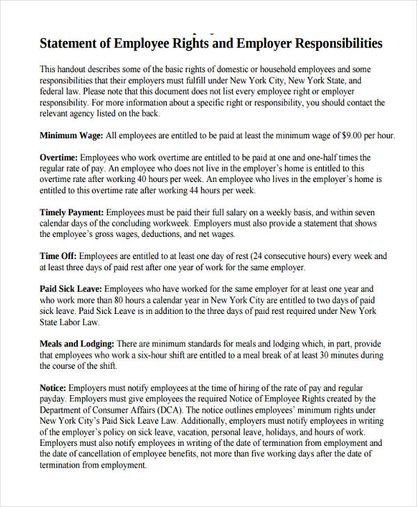 Statement of Work - 32+ Examples, Format, Pdf | Examples