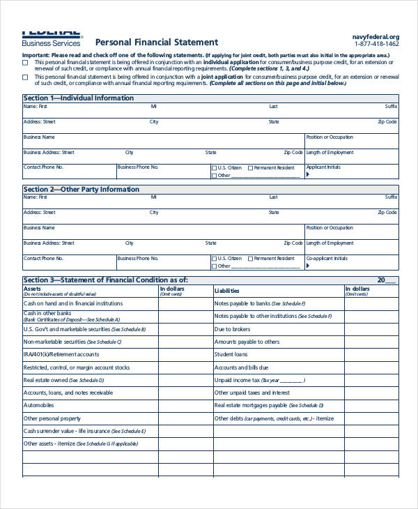 35+ Financial Statement Examples [ Annual, Small Business, Personal ...