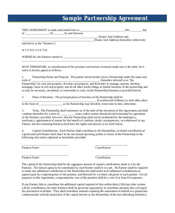 Business Agreement 60 Examples Format Pdf Examples