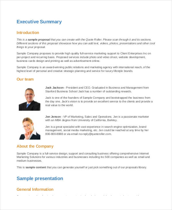 Business Proposal 72 Examples Format Pdf Examples