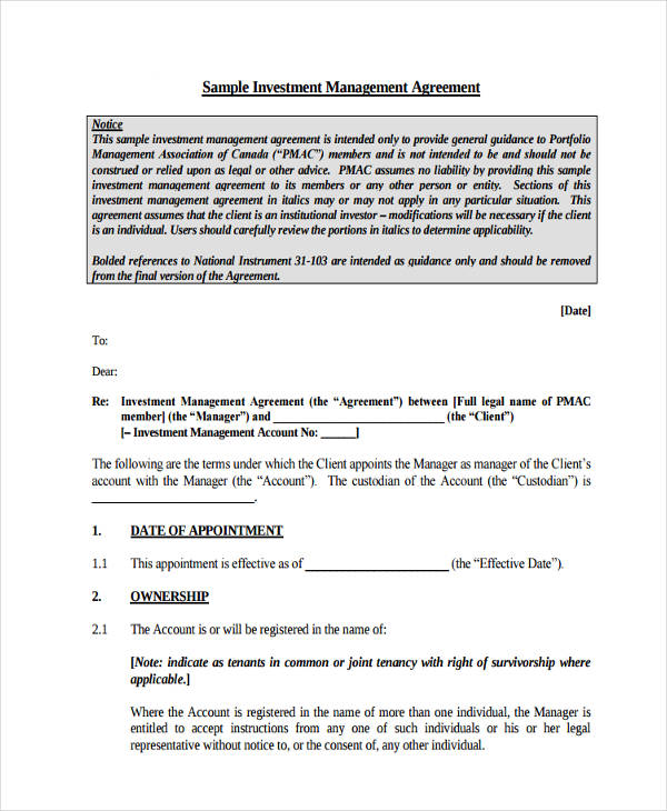 64 Management Agreement Examples 64 Management Agreement Examples