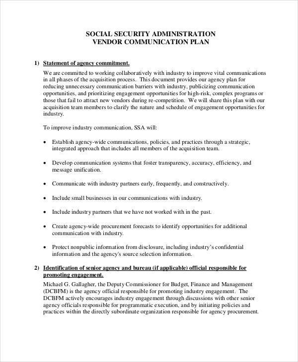 Communication Plan - 46+ Examples, Format, Pdf | Examples