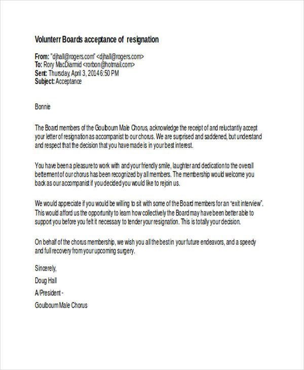 Labace Non Profit Board Letter Of Resignation Template