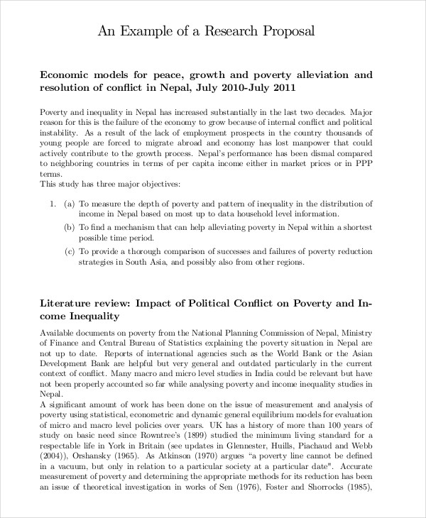 Research Proposal Templates 10 Free Word PDF Samples Formats 