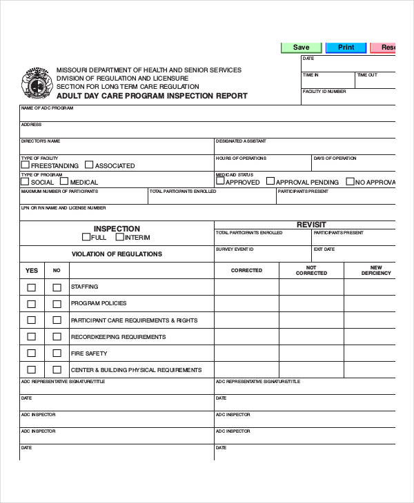 Inspection Report 50 Examples PDF MS Word Pages Google Docs Examples