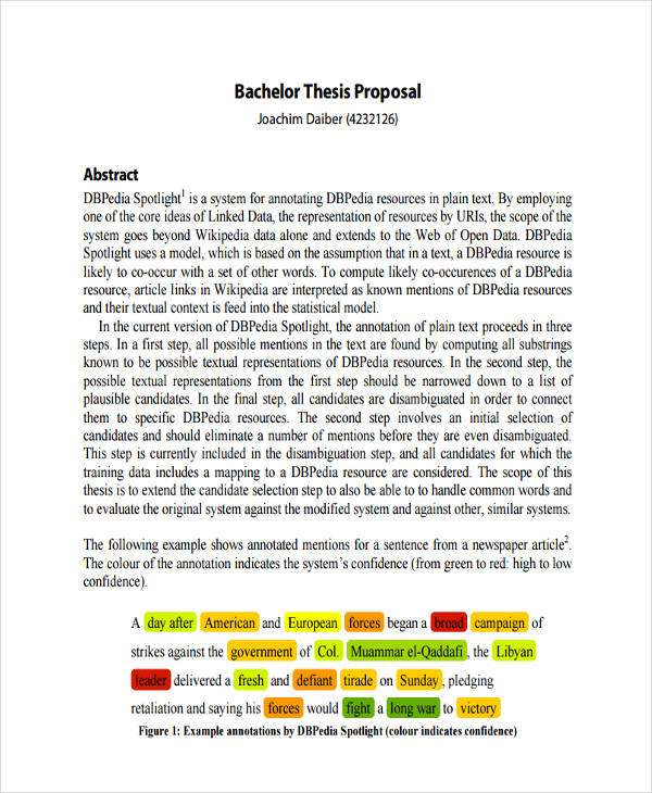 12 Thesis Proposal Examples To Download