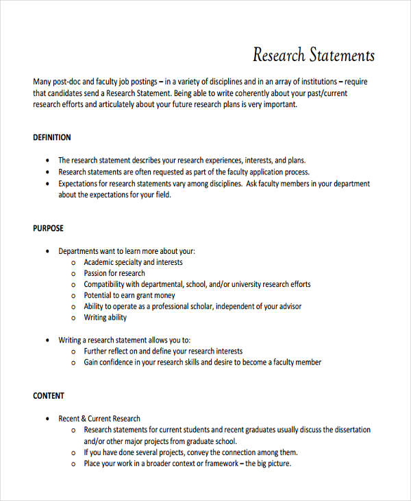 Research Brief Template Market Research Brief Template