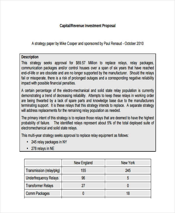 Investment Proposal - 21+ Examples, Format, Pdf | Examples