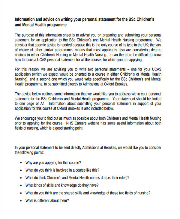 Nhs Manager Personal Statement Making Successful Applications