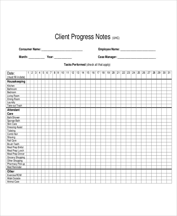 Progress Note 18 Examples Format Pdf Examples
