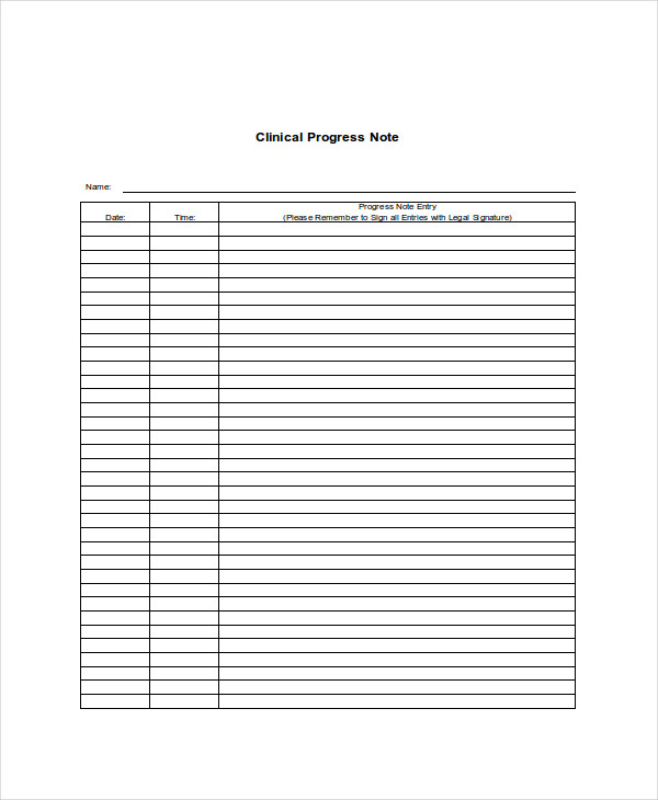 Clinical Note Template Collection
