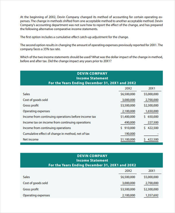 Statement in PDF - 54+ Examples, Format, Sample | Examples