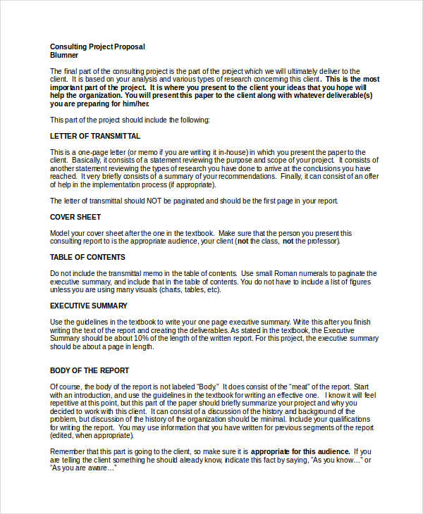 Consulting Proposal Examples 15 In PDF DOC AI PSD Examples