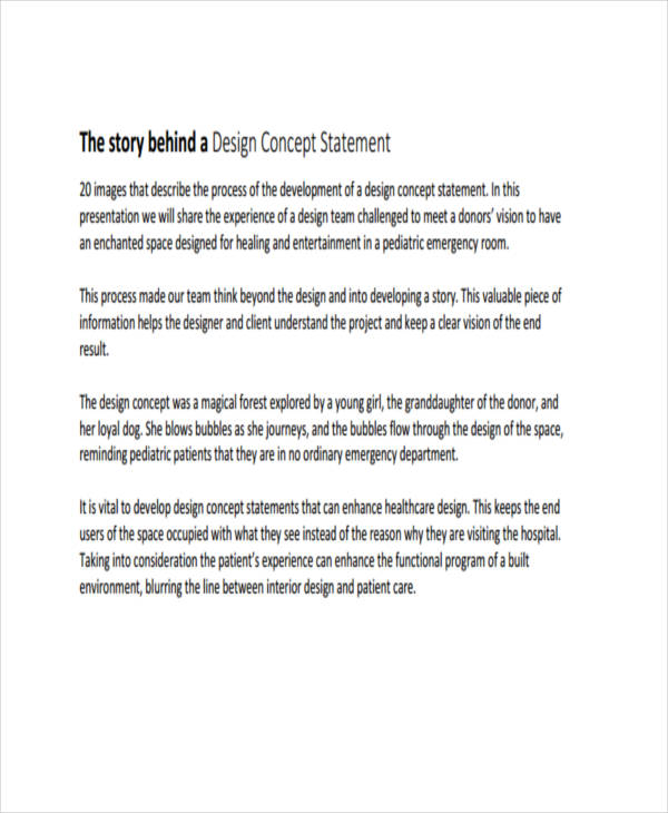 Concept Statement 26 Examples Format Pdf