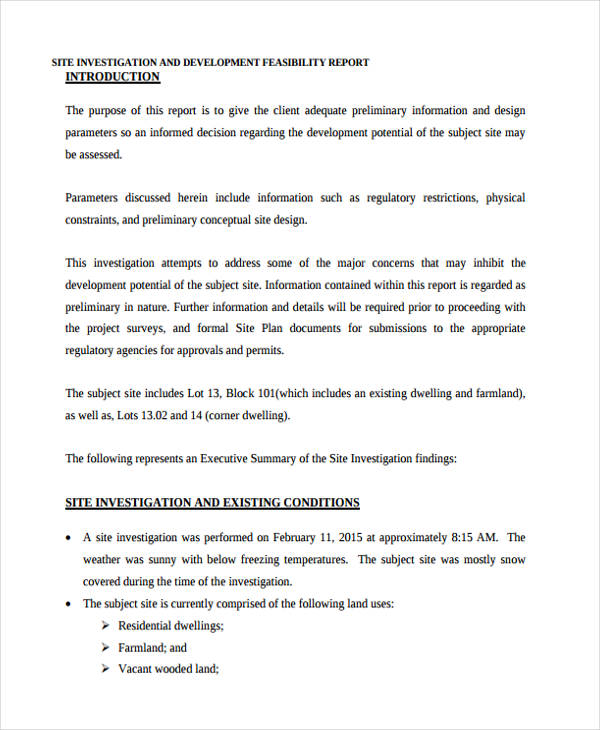 Feasibility Report - 12+ Examples, Format, Pdf | Examples