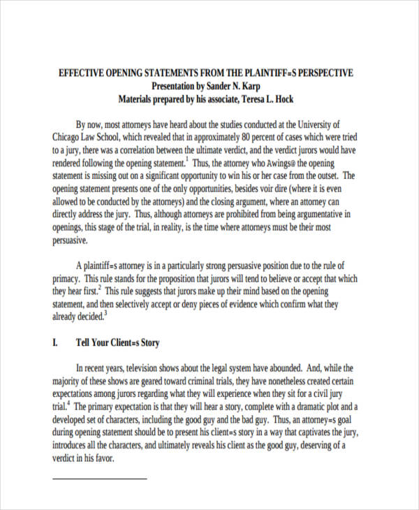 Statement in PDF - 54+ Examples, Format, Sample | Examples