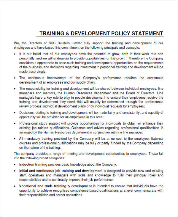 Employee Statement 18 Examples Format Pdf Examples