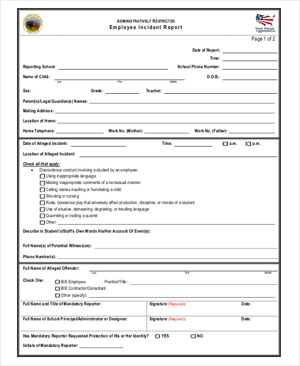 Employee Report - 10+ Examples, Samples, PDF, DOC | Examples