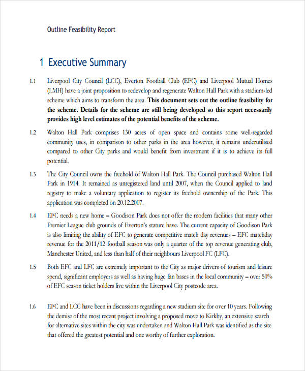 Feasibility Report - 12+ Examples, Format, Pdf | Examples