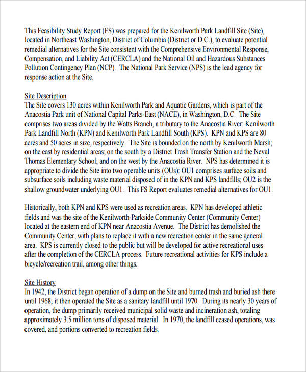 Feasibility Report - 12+ Examples, Format, Pdf | Examples