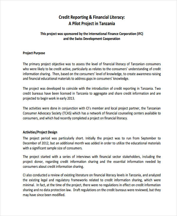 Financial Report - 33+ Examples, PDF, MS Word, Pages, Google Docs ...