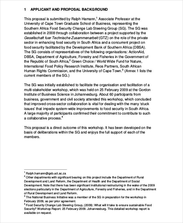 Security Proposal Examples - 12+ in PDF | Google Docs | Pages | MS Word ...