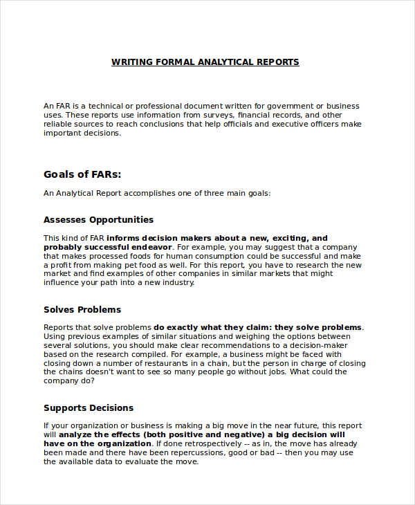 If You re Writing A Formal Business Report