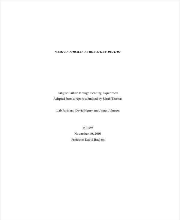 Formal Report 18 Examples PDF Google Docs Pages MS Word Examples