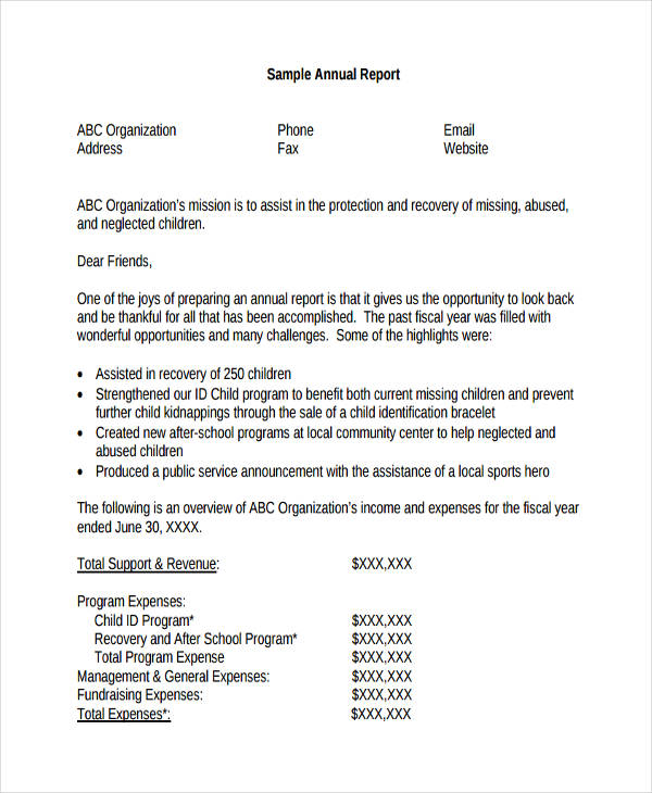 Annual Report Cover Letter Examples Cover Letter