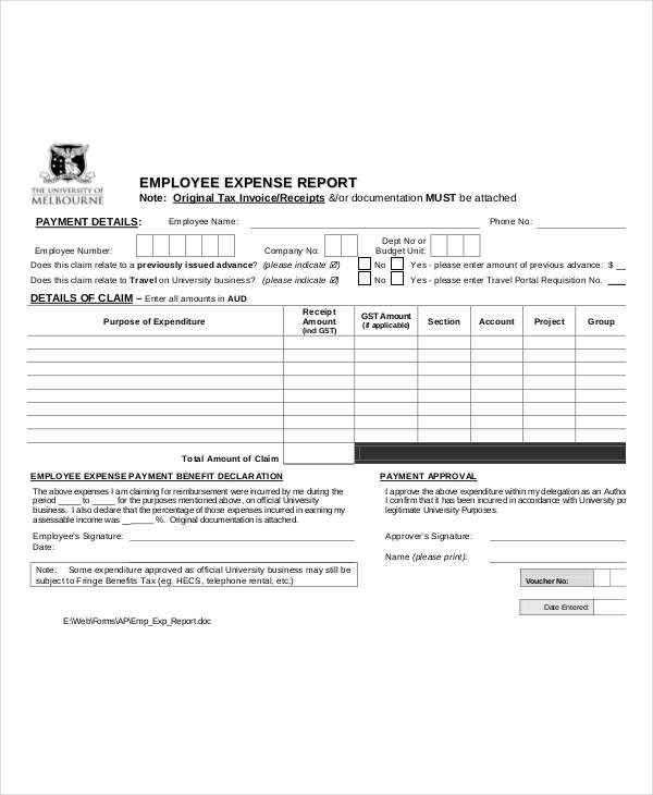 Expense Report - 36+ Examples, Samples, PDF, Google Docs, Pages, DOC ...